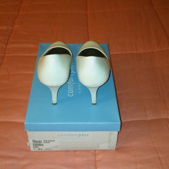 comfort plus by Predictions | Shoes | Women 3 Inch White Heels | Poshmark